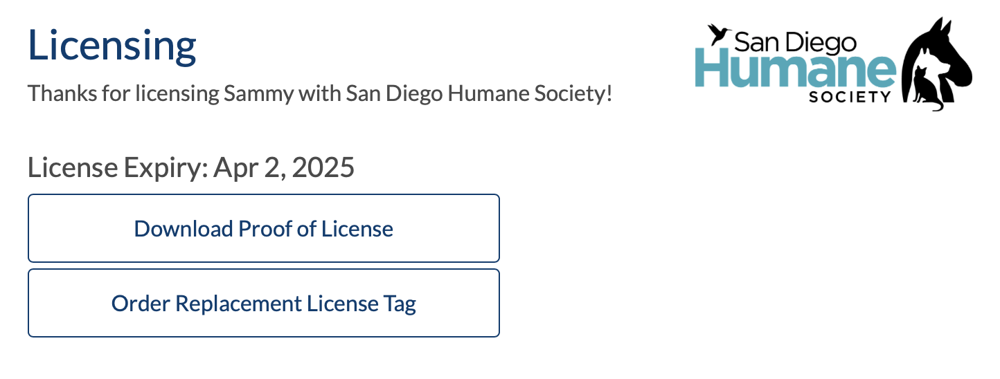 License Expiration Dates – DocuPet