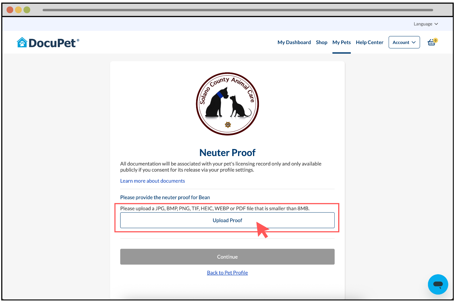 How do I know if my documentation is approved? – DocuPet